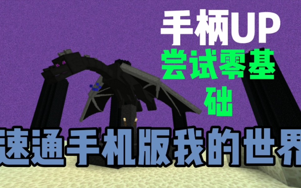 速通手机版我的世界,晓生使用手柄零基础出击【我的世界-生存速通】