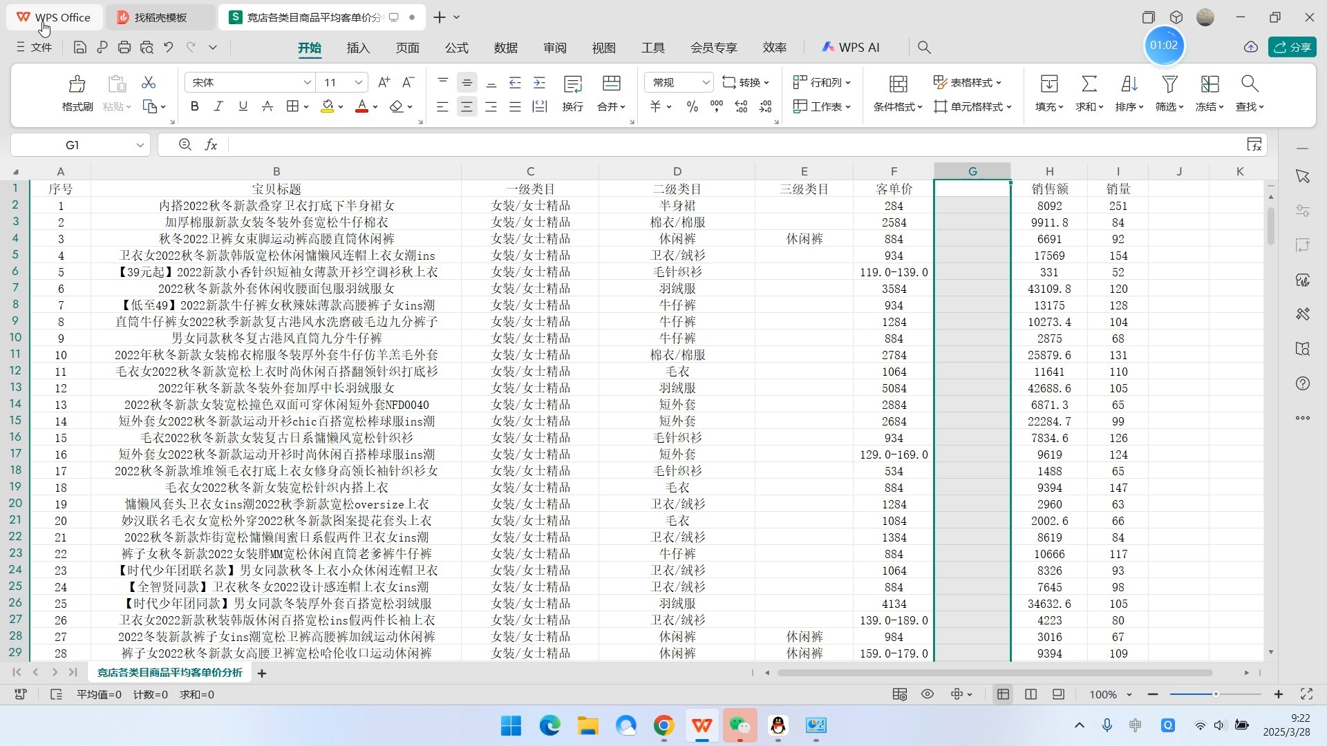 C07 竞店商品类目客单价分析(deepseek+公式)