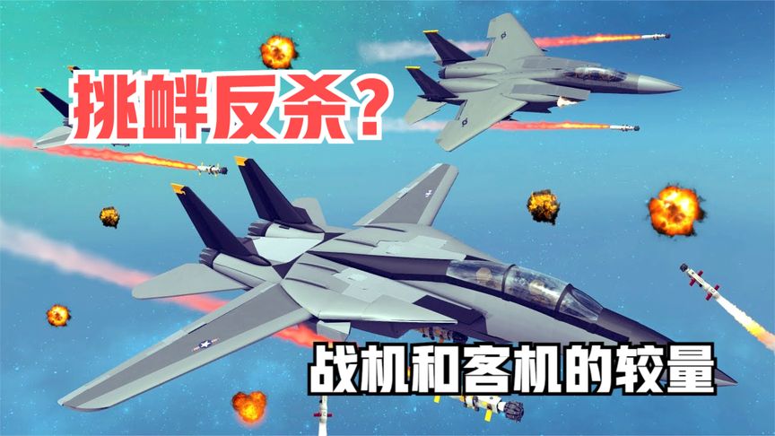 模拟器:客机故意挑衅,遭到战斗机疯狂报复,到底谁是高空霸主?