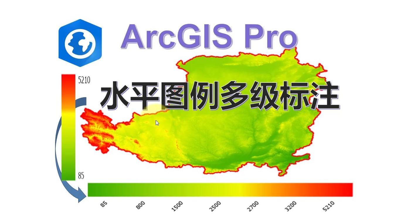 ArcGIS Pro制作横向图例+多级标注