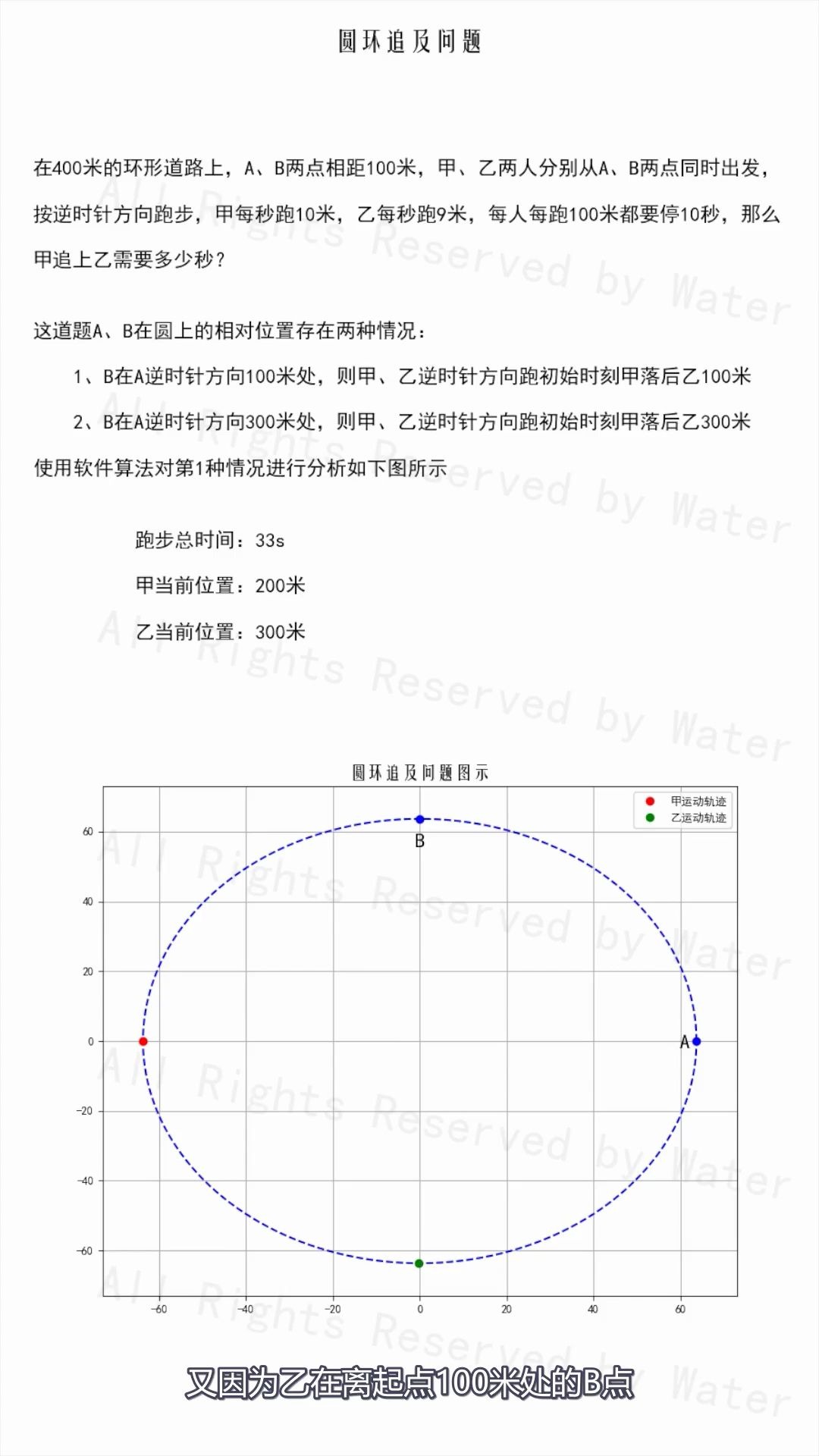 小学数学圆形追及问题