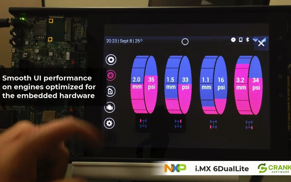 在NXP i.MX 6DualLite 上体验Storyboard | Crank软件示例 GUI Demo镜像