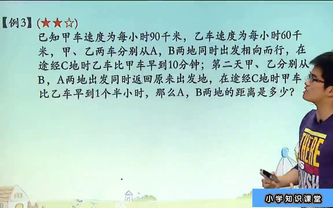小学五年级奥数:方程法解行程问题,考试不用怕