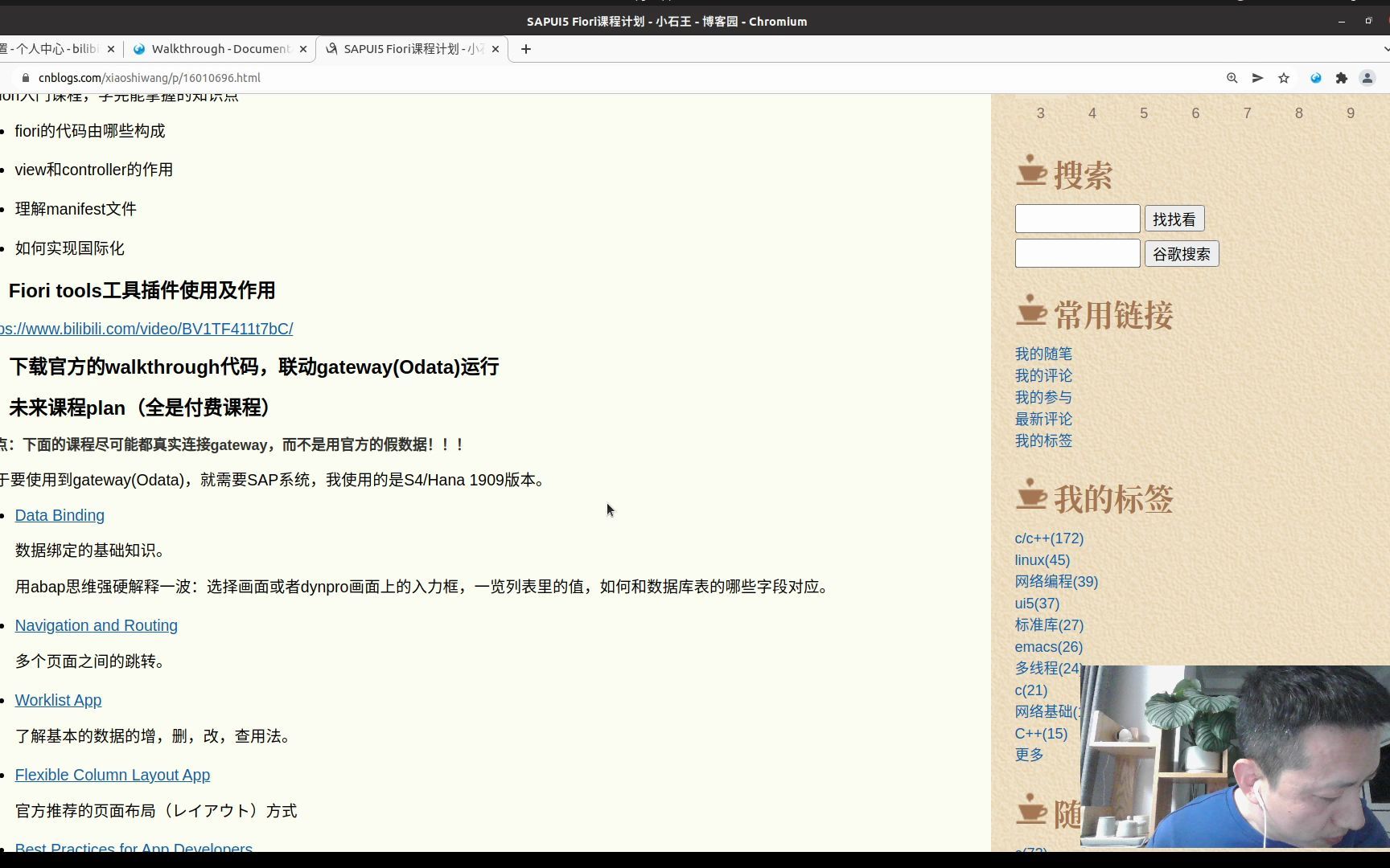 面向ABAP开发人员,SAPUI5 Fiori开发整体介绍,学习路线图