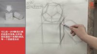 几何体石膏写生示范(比例训练)【杭州素描-杭州国艺兄弟画室】