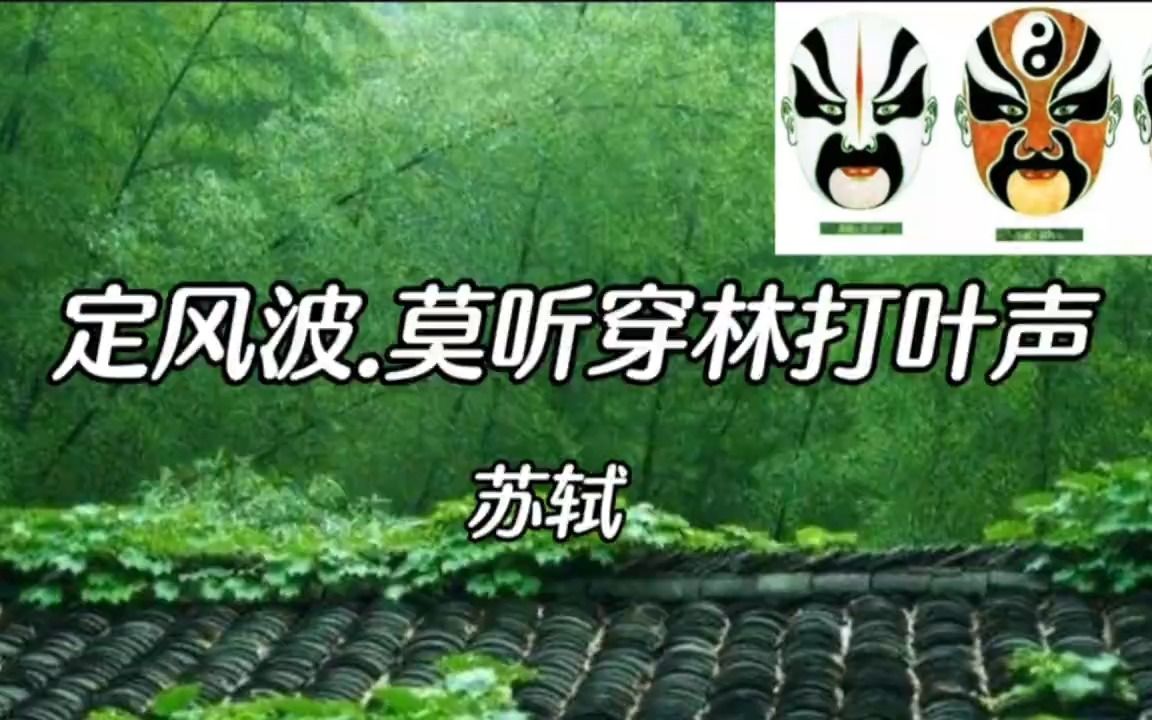定风波·莫听穿林打叶声 京剧版