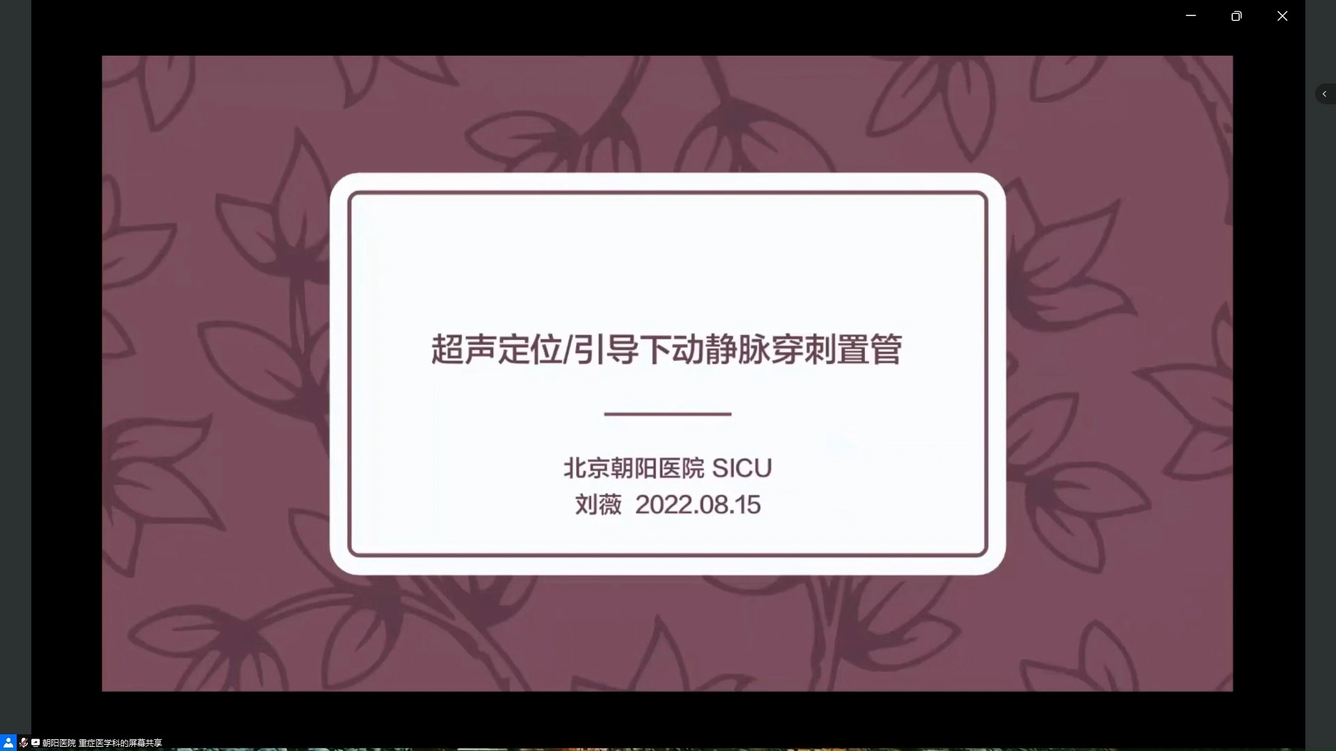 20240527_超声定位引导下动静脉穿刺置管 刘薇