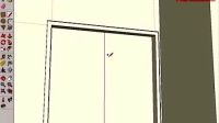 SketchUp视频教程 11-1-3创建门窗