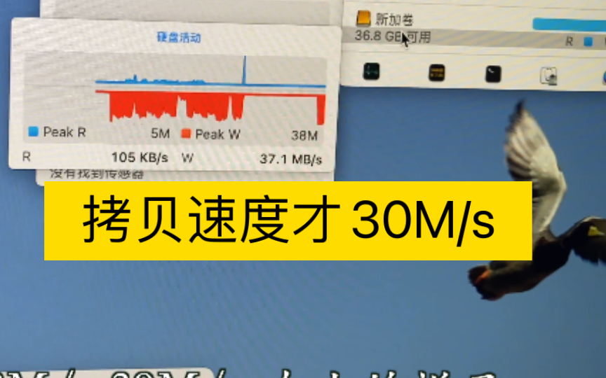 MacBook Air连接移动硬盘速度太慢,原来是线材没选对!