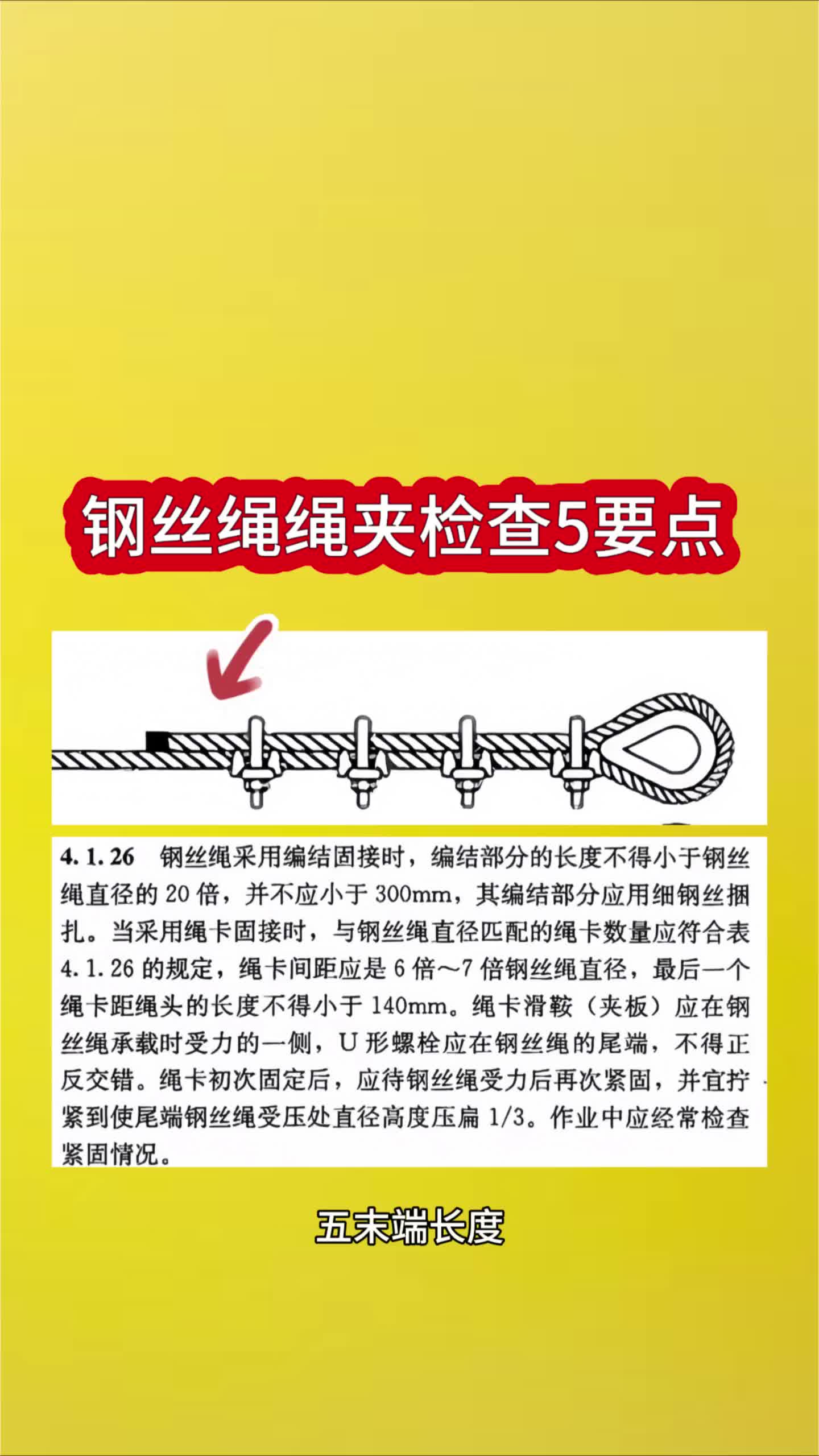 钢丝绳绳夹安全检查5要点#建筑工程 #土木工程 #工程人