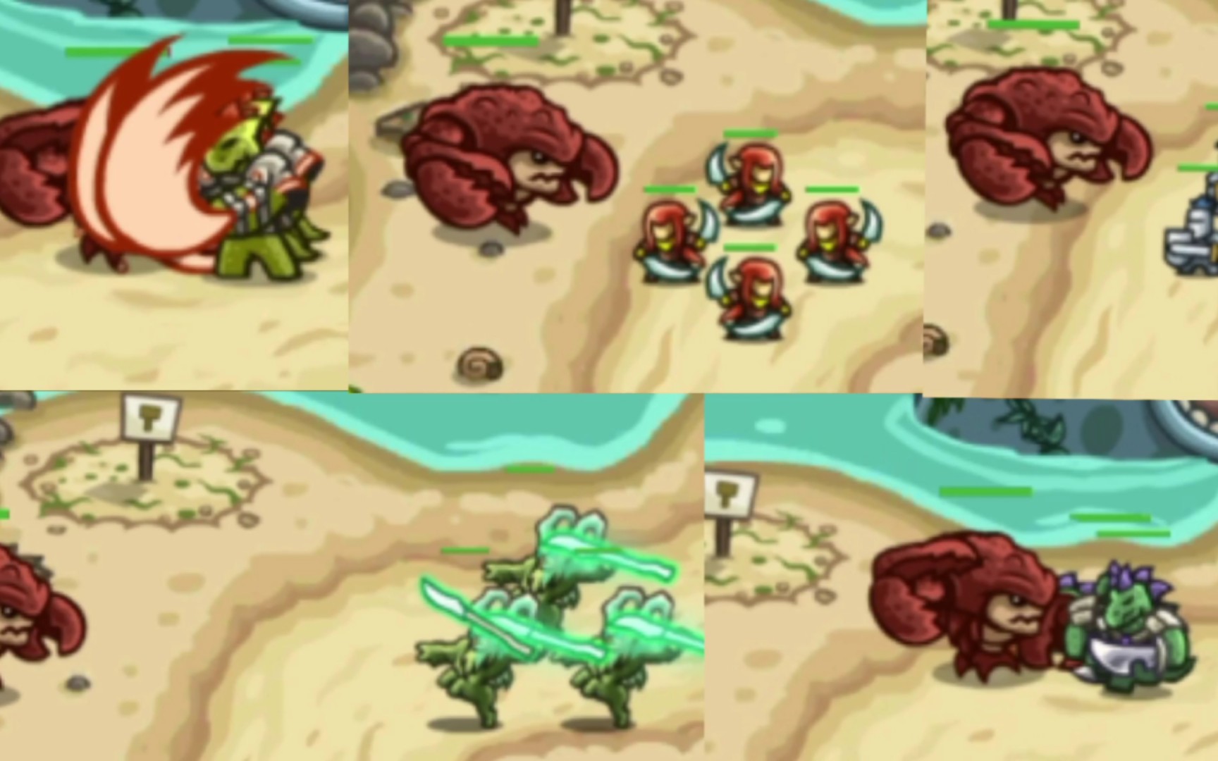 【王国保卫战:前线】狂暴螃蟹vs历代较强兵种_王国保卫战