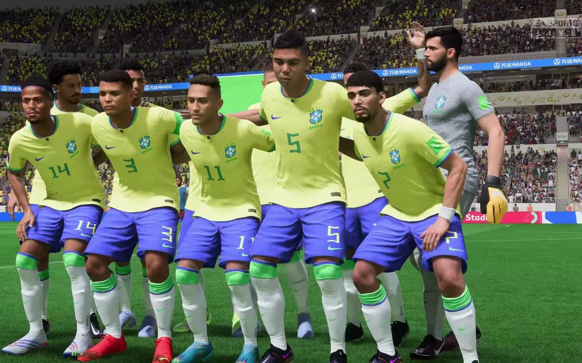 英格兰 vs 巴西 - 世界杯 2022 卡塔尔决赛 - 4K