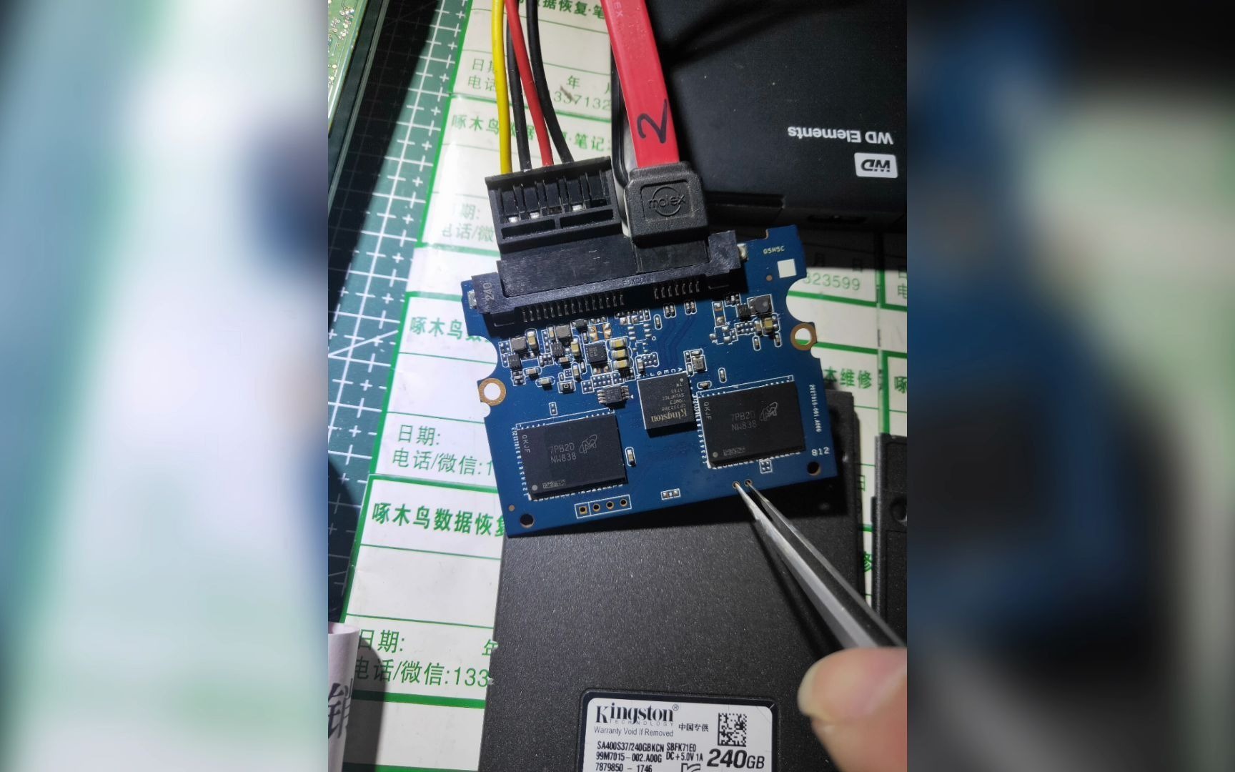 KINGSTON SA400S37 240G CP33238B PS3111数据恢复