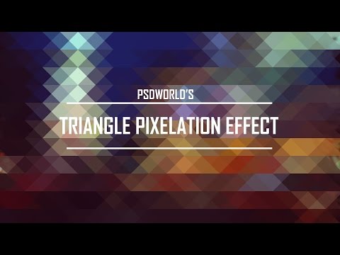 如何在Photoshop CC|Photoshop背景效果教程中制作三角形像素化效果