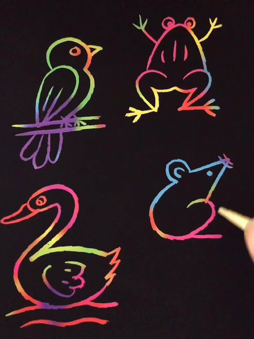 数字2画动物#简笔画 #一起学画画