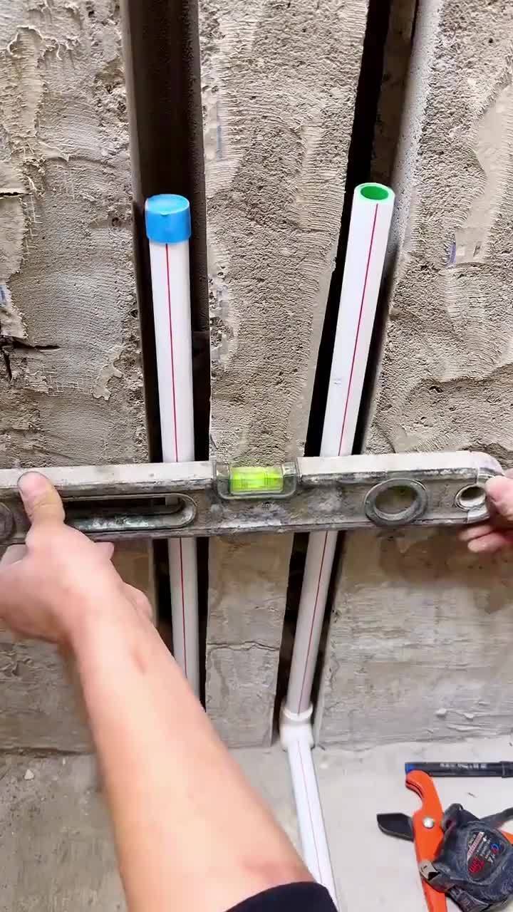 厨房菜盆热水器水管安装#装修