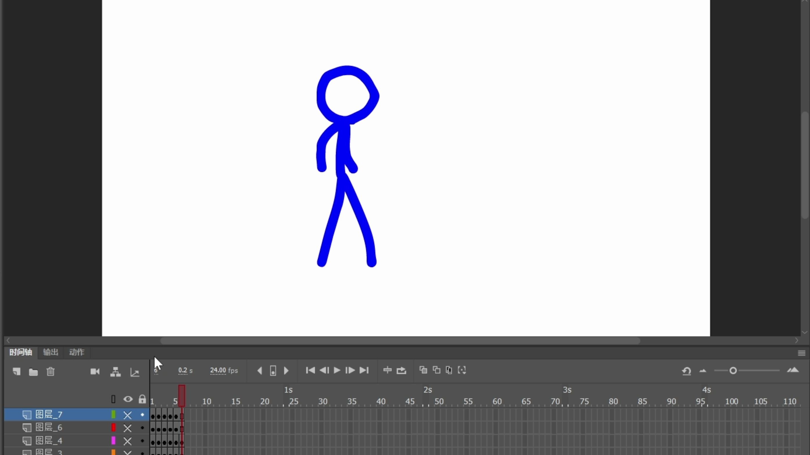 如何画火柴人被吓到的动画?【教程系列】