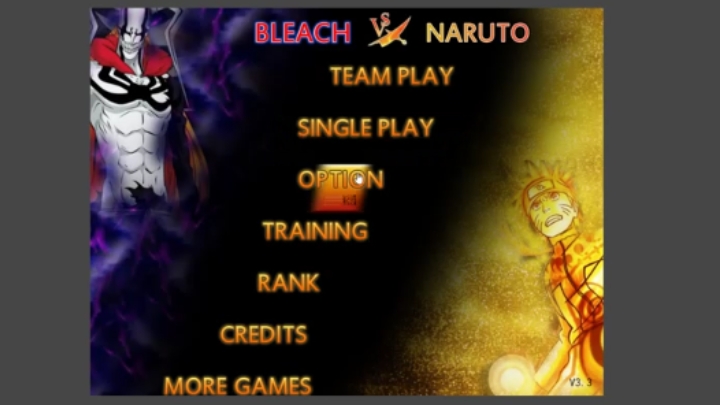 4399的神奇游戏,死神VS火影3.3,闯关模式死神篇。