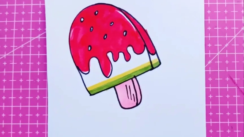 简笔画 儿童简笔画雪糕的画法