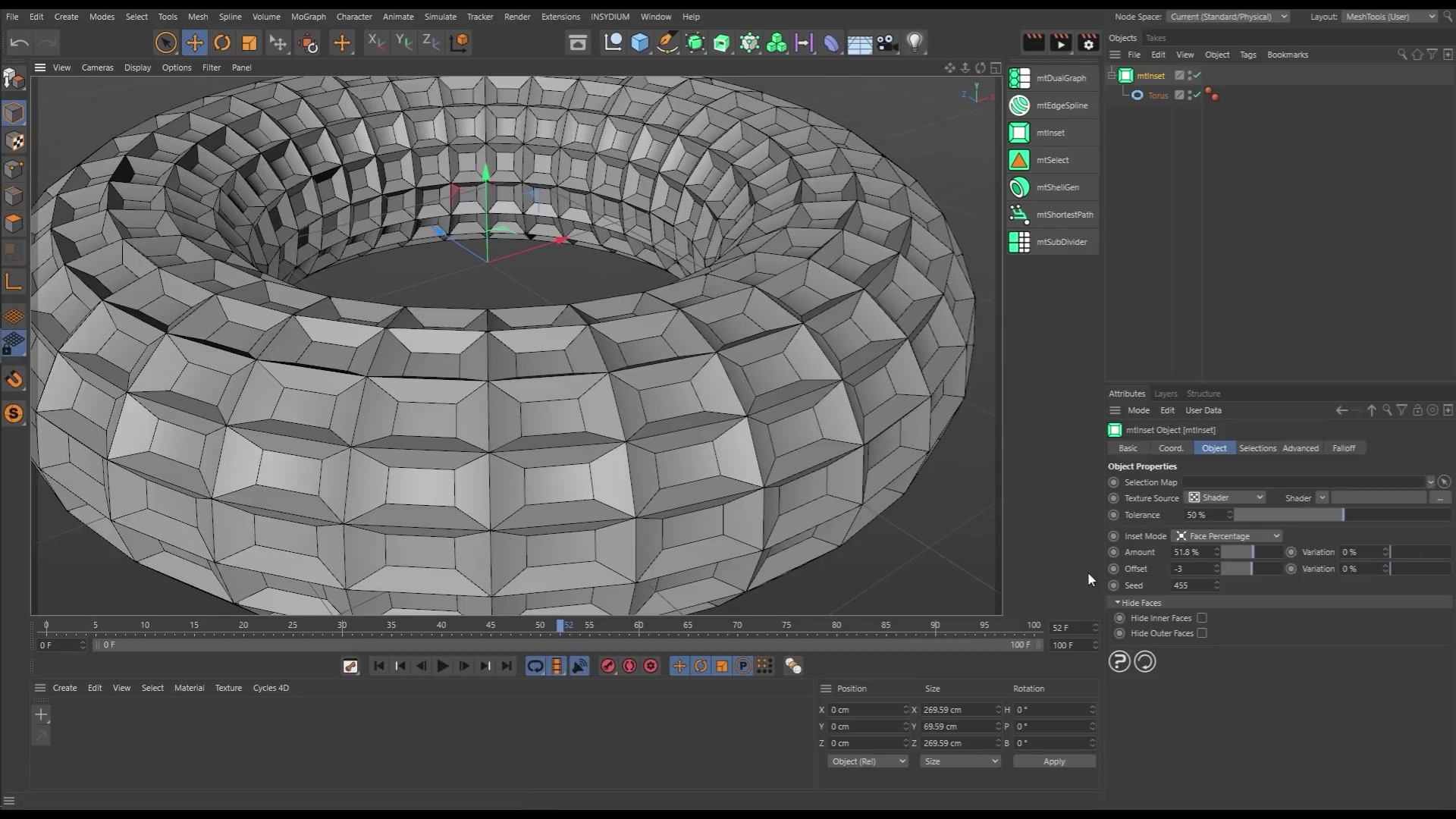 C4D结合INSYDIUM MeshTools有机几何生长动画教程/X-Particles - xp...