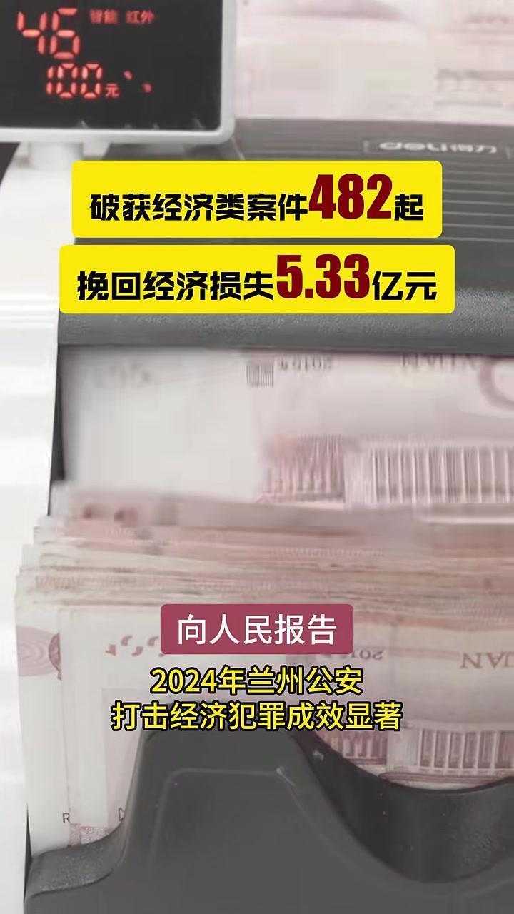 破获经济类案件482起挽回经济损失5.33亿元#打击违法犯罪#兰州