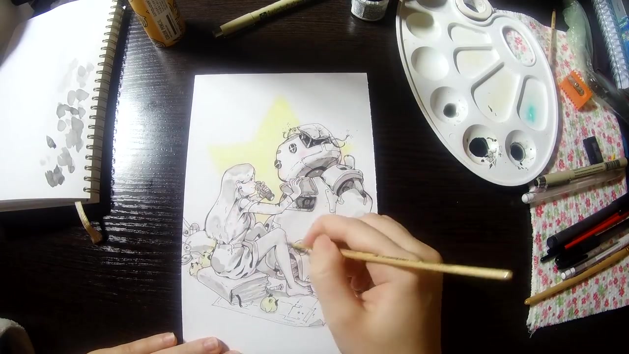 【M i r e y' s】✪破损机器人✪绘画过程