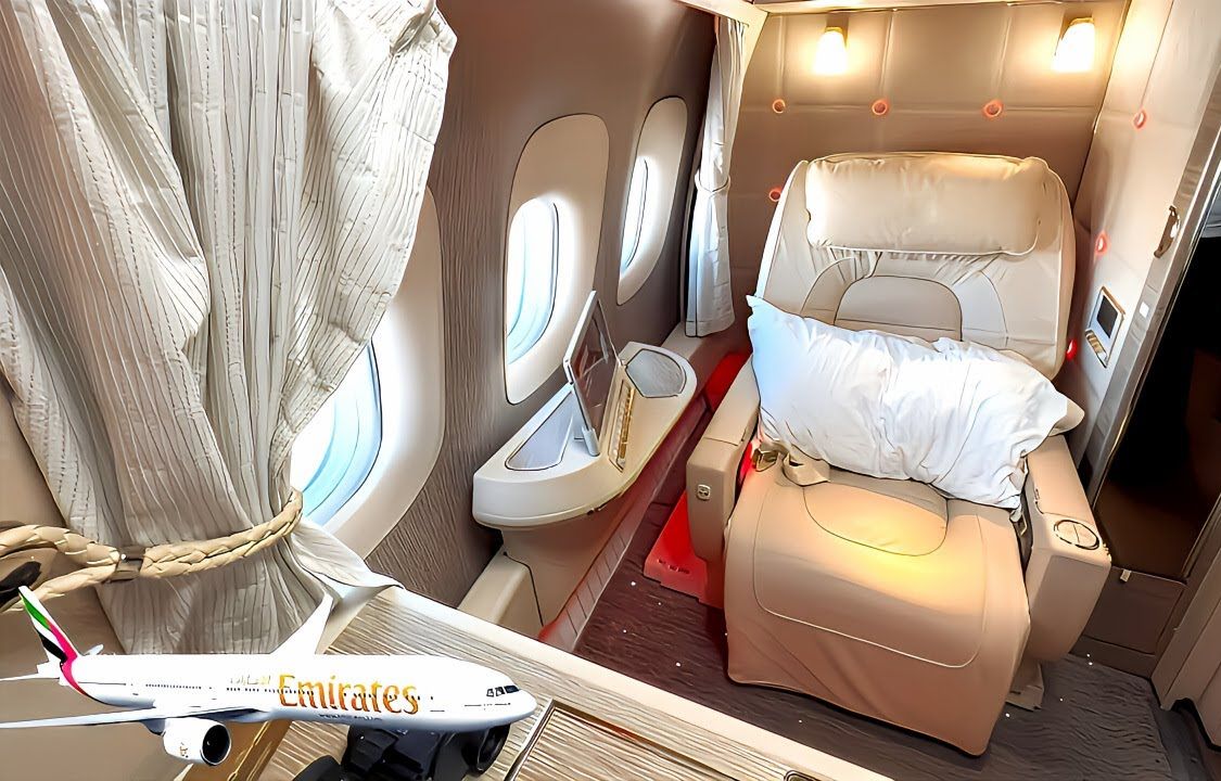 飞机:阿联酋航空新头等舱波音777-300ER从东京经迪拜飞往米兰