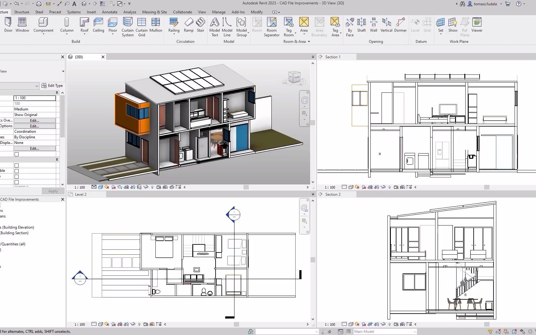 Revit 2023 CAD 文件改进