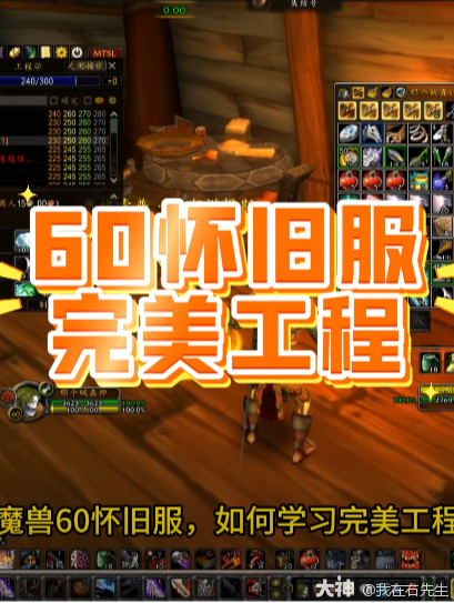 魔兽60怀旧服完美工程双专精攻略:PVP玩家居家旅行必备 #魔兽世界# ...