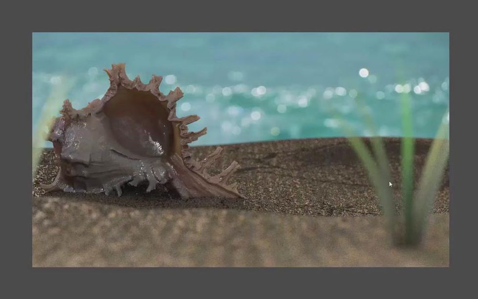 【C4D】C4D逼真沙滩环境场景实例制作教程(法语)