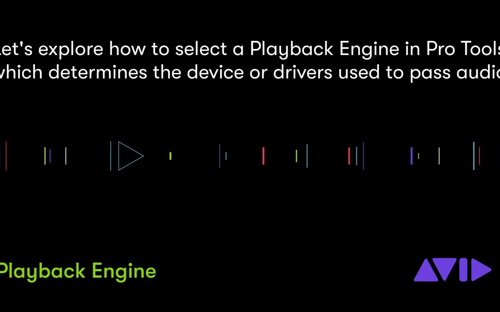 Pro Tools Tech Tip - Playback Engine(播放引擎)