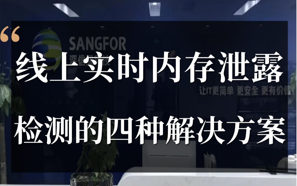 【C/C++后台开发】线上实时内存泄露检测的四种解决方案