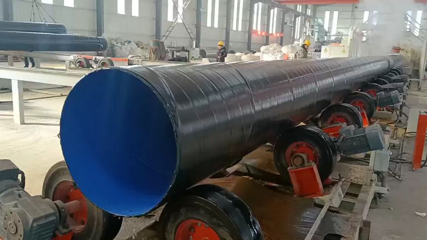 诚源管业集团TPEP防腐螺旋管,3PE防腐流程。