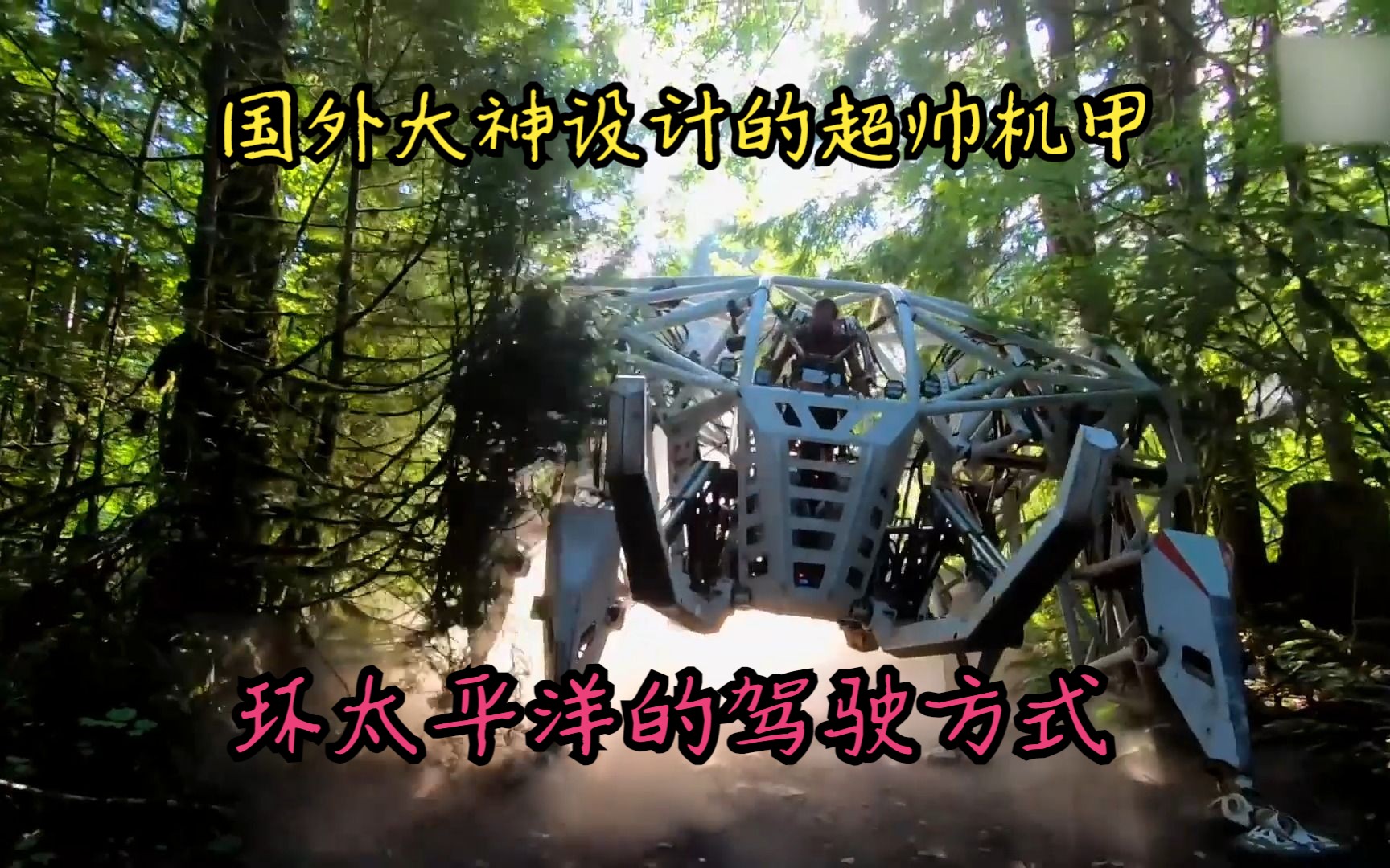 国外大神设计的超帅机甲,和环太平一样的驾驶方式!