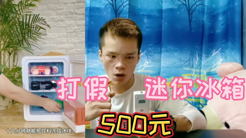 打假500元一个的迷你冰箱,十多分钟能把饮料冻成冰块?是真的吗