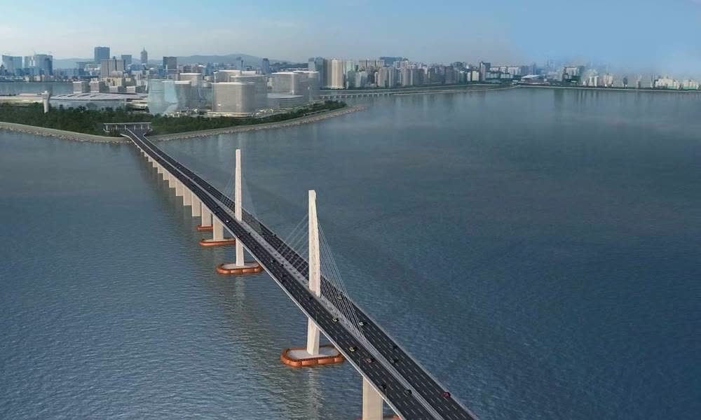 让老外傻眼的港珠澳大桥工程,动画演示建设过程,佩服...