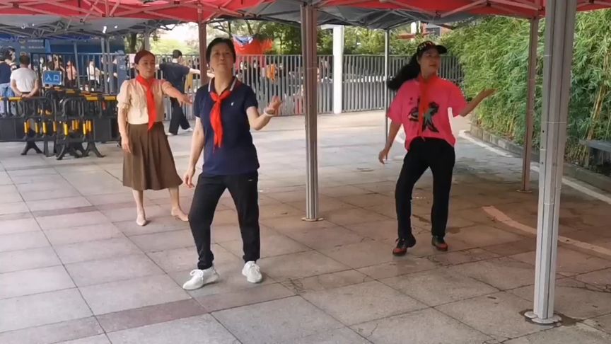 简单流行网红舞《太想你》演示,海韵舞蹈队
