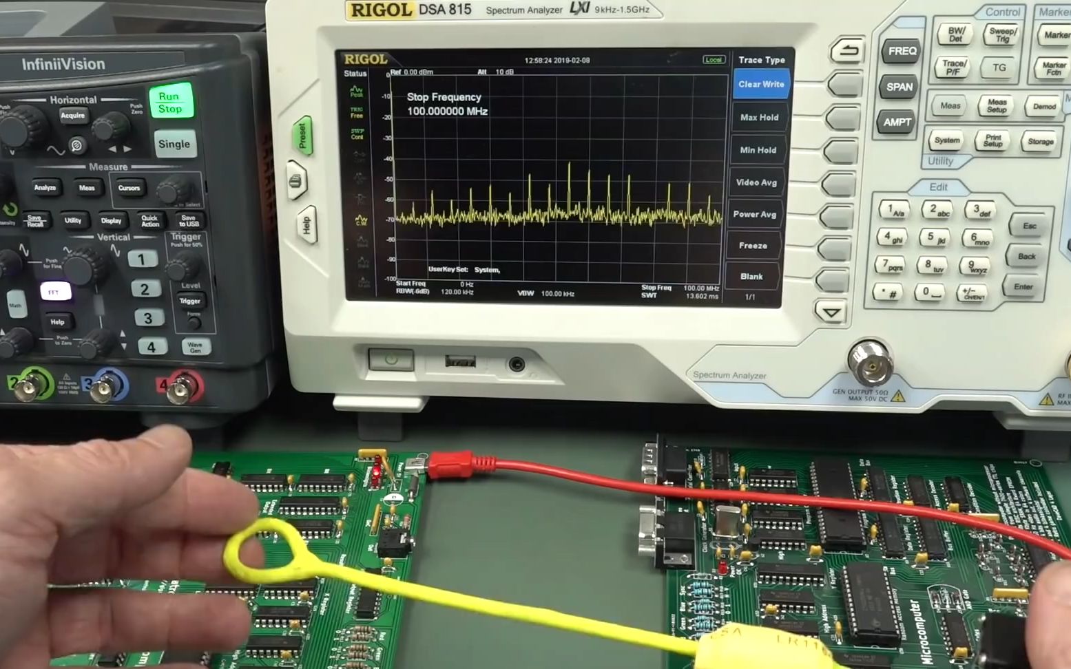 EEVblog #1188 - $10 DIY EMC 探头,带几款示波器FFT性能测试
