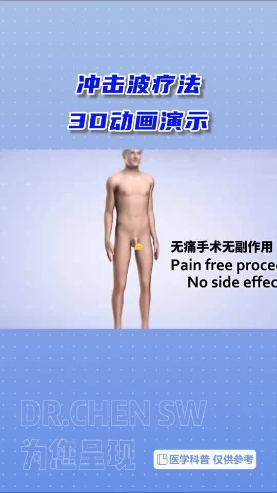 冲击波治疗3D动画演示