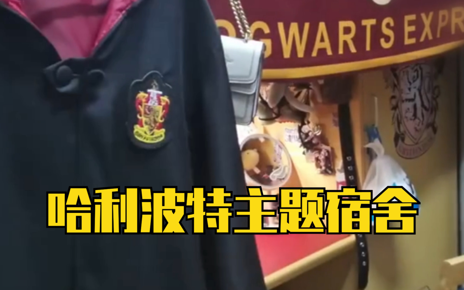 高校女生布置哈利波特主题宿舍