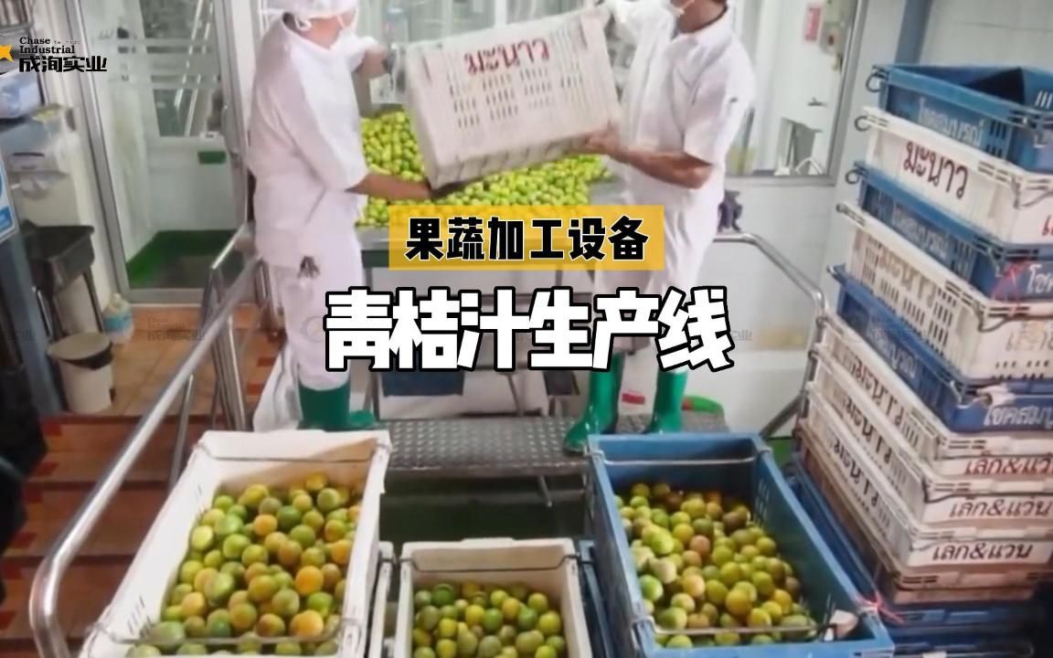 ...加工厂是怎么生产?从新鲜的柠檬到柠檬果汁,生产设备运行过程全记录!