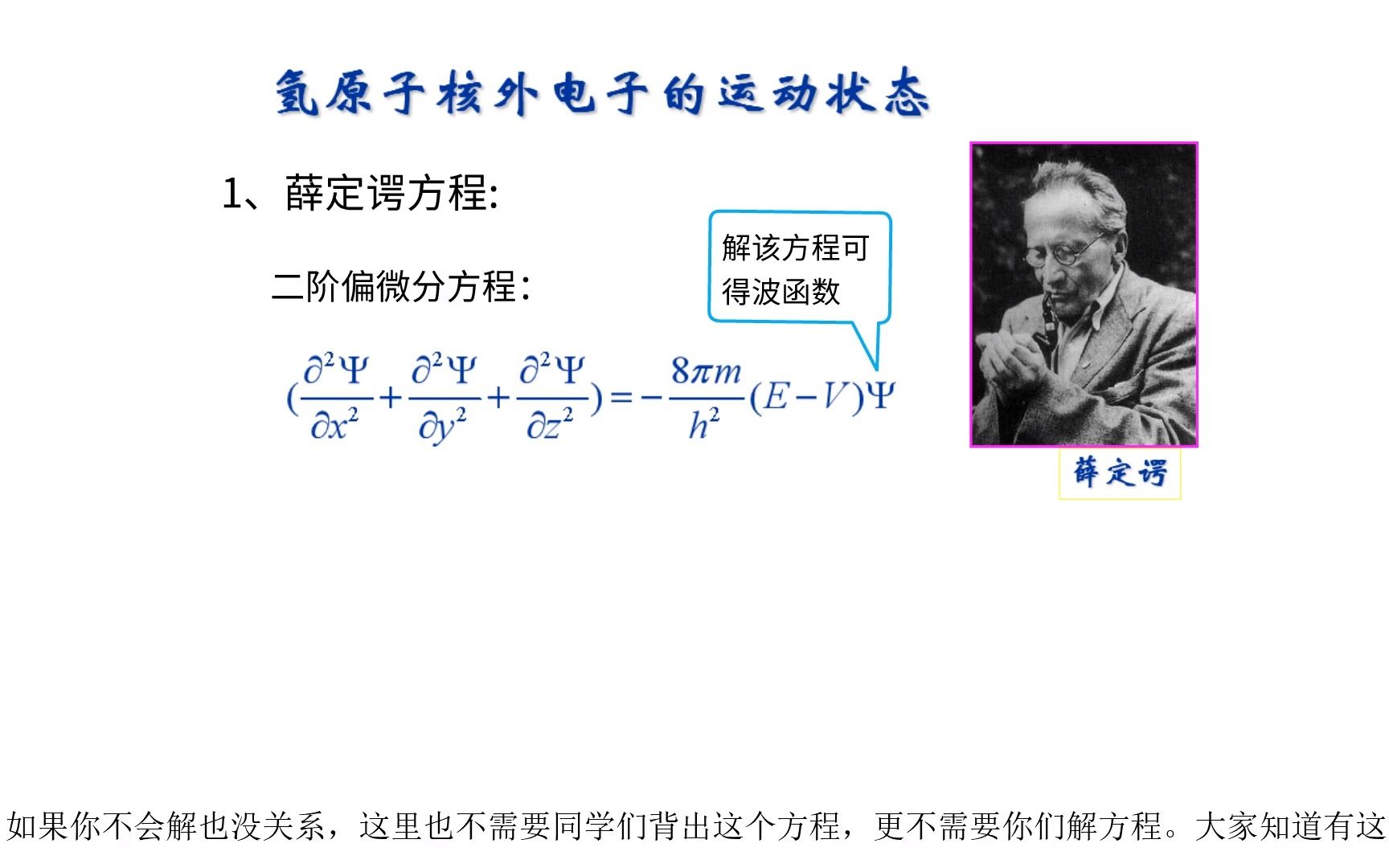 【yf化学微课】氢原子核外电子的运动1