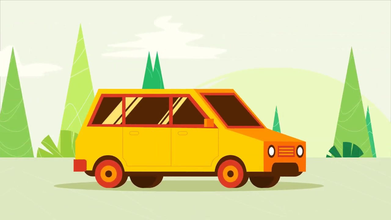 【AE教程】弹射起步的小车运动动画