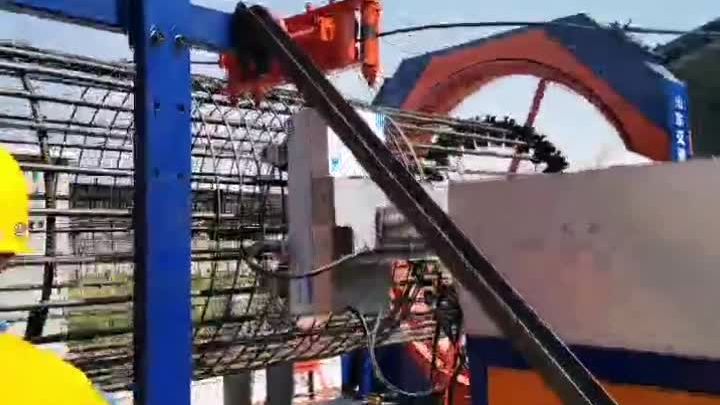 #钢筋加工 #全自动焊数控钢筋笼滚焊机