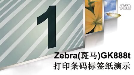 斑马Zebra GK888t条码机打印条码标签纸演示