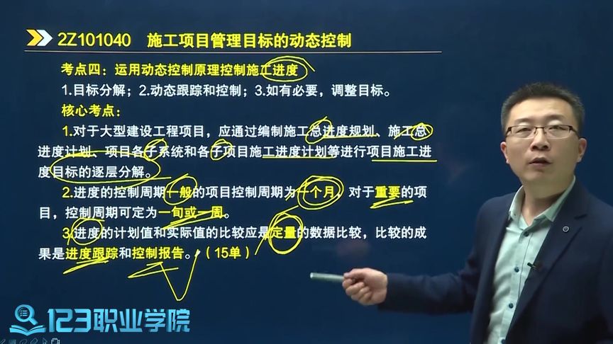 二建建设工程施工管理知识点:运用动态控制原理控制施工进度