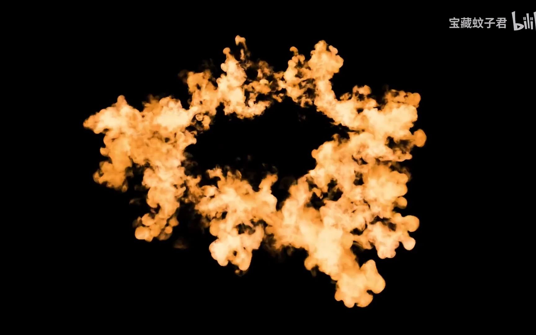 视频素材-12组爆炸特效燃烧火焰烟雾带盘里通道合成素材