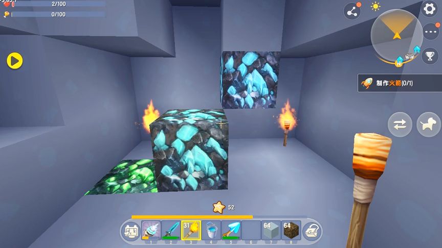 迷你世界:生存到极致就像开挂,半仙带着倒霉三继续探险全程高能