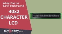 黑屏LCD 4002 40x2单色字符型LCD液晶显示模块 Arduino