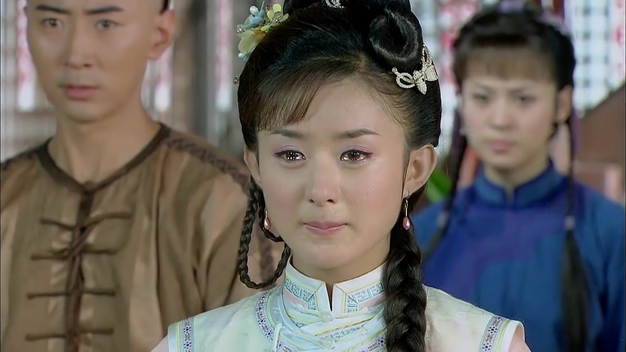 还珠格格:紫薇被皇上感动,见皇上要离开,决定跟他回宫